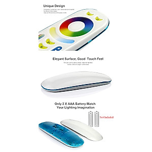 LGIDTECH FUT092 Miboxer 4-Zone RGB+CCT 2.4GHz RF Remote Controller(Not Include Battery) for Milight/Miboxer LED Light Bulb,Flood Light,Led Strip Controller