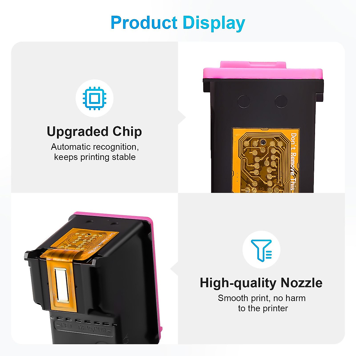 PANINK Remanufactured Ink Cartridges Replacement for HP Printer Ink 63 XL HP 63 Ink HP63 63XL Ink Cartridges Black Color Combo Pack for 3830 4650 5200 5255 4520 4512 1112 2132 3630 3632 Printer