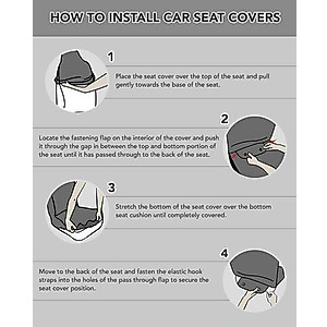 TOADDMOS Auto Front Seat Cover, Floral with Hummingbird Print Universal Car Seat Cover Protector, Fit Most Vehicle Decorative Seat Accesories, Green