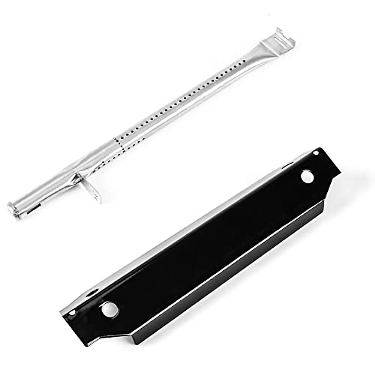 Hisencn Replacement Parts Grill Burner, Heat Plate Shield, Grill Grates for Dyna-Glo 3 Burner Open Cart Propane DGC310CNP-D, DGC310RNP-D, DGC310BNP-D, 19 3/5 inch Porcelain Coating Steel Cooking Grid