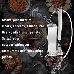 Marada Cold Smoke Generator Works with Any Outside BBQ Grill Hot or Cold Electric Smoker Pellet Accessory Add Natural Smoky Flavor to Meat Vegetable Electric Smoke Maker
