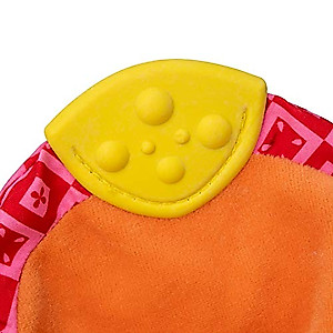 Nuby Teether Tugz Plush Silicone Teething Toy - Baby Teething Toy - 3+ Months - Bee