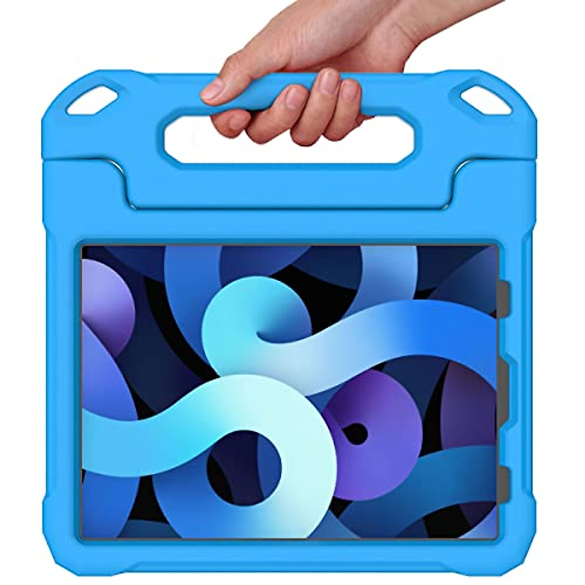 SUPLIK Kids Case for iPad Air 5th/4th Generation (10.9 inch, 2022/2020), iPad Air 10.9 Case with Screen Protector, iPad Pro 11 Protective Case with Handle Stand for Apple iPad Air 4/5 & Pro 11, Blue