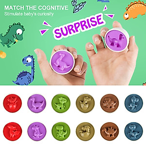 DASIGJID Dinosaur Matching Eggs Toy for Kids and Toddlers, Easter Eggs, Educational Colorful Toy, Ideal for Numbers and Fine Motor Skills, Early Learning STEM Fun Teaches Egg