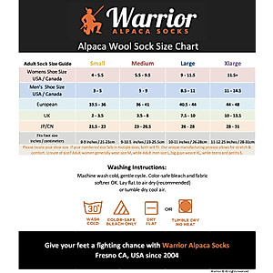 WARRIOR ALPACA SOCKS - Unisex Base Camp Alpaca Wool Hiking Socks for Men & Women (Large, Blue/Plum)
