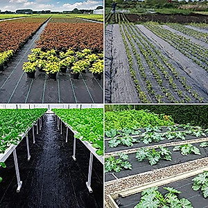 MICROMALL Premium 4oz Pro Weed Barrier Landscape Fabric 4ft x 300ft, Weeds Control for Flower Bed, Mulch, Pavers, Edging, Garden Stakes or Any Heavy Duty Outdoor Project