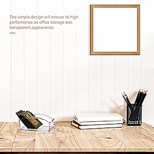 Luxshiny Acrylic Clear Coffee Organizer Tea Bag Organizer Holder Clear Tea Bag Box Sugar Packets Holder for Coffee Creamer Acrylic Tea Bag Organizer