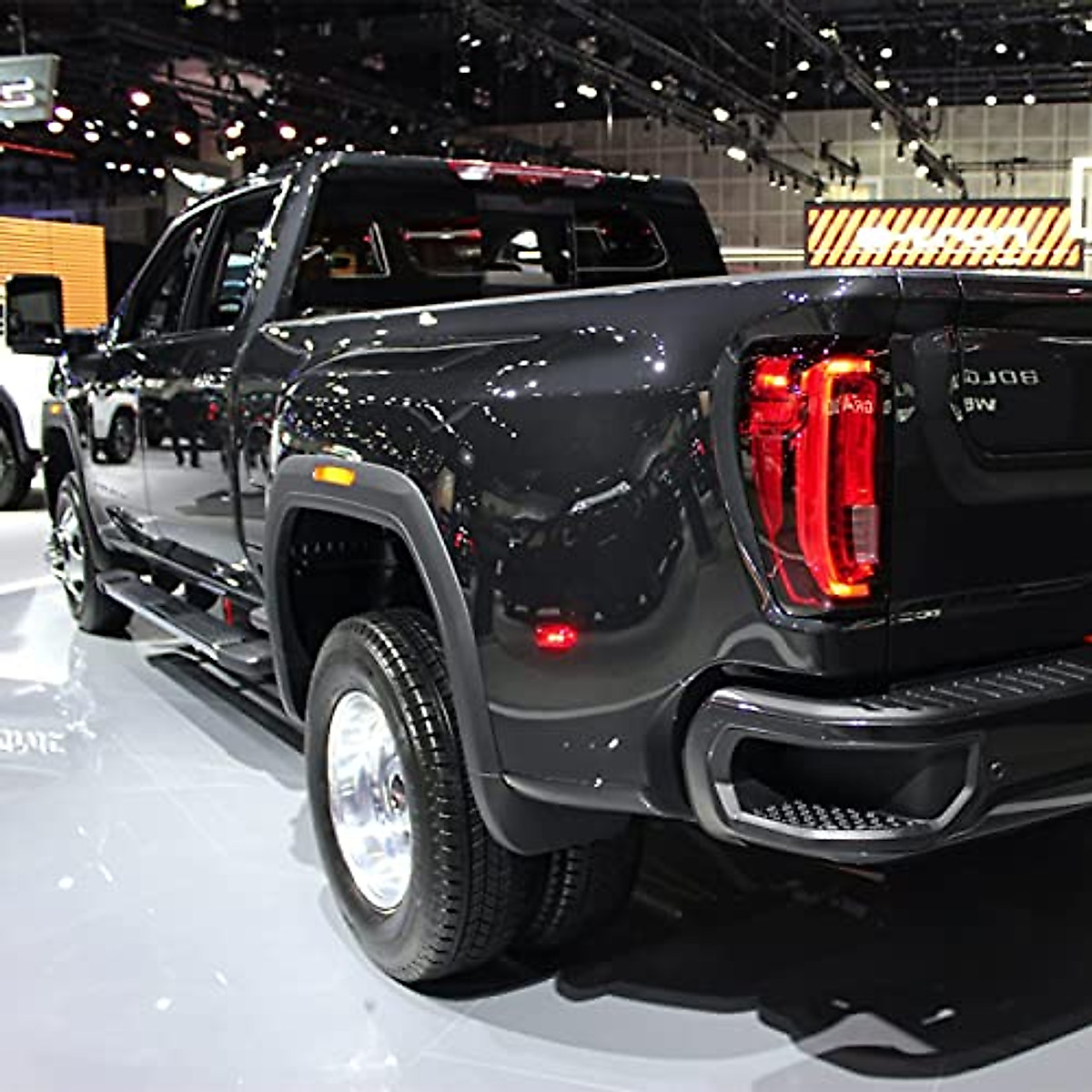 NSLUMO LED Side Marker Lights for Chevy Silverado GMC Sierra 3500 2015 2016 2017 2018 2019 2020 Clear Lens Amber Red Rear Bed Fender Side Markers Replace OEM Sidemarker Lamps