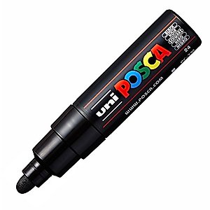 Posca Acrylic Paint Marker, Broad Bullet, Black