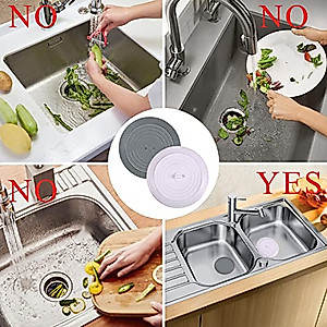 (2 Pack) Silicone Tub Stopper, Premium Bathtub Drain Stopper, One of The Best Sealing Sink Stopper, Upgraded Drain Plug for Kitchens, Bathrooms and Laundries (6 inches) (White&Grey)