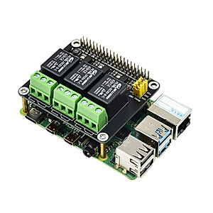 Ingcool Compatible with Raspberry Pi Expansion Board Power Relay Module Kits for Raspberry Pi 4B/3B+/3B/2B/ A+/B+ 5A 250V AC/ 5A 30V DV