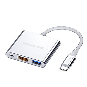 Port Expander USB C to HDMI Adapter for Type C Laptop USB C Adapter USB C Docking Station with HDMI, USB 3.0 Port, PD Port USB Splitter