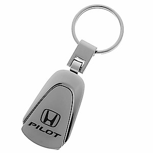 Au-TOMOTIVE GOLD Tear Drop Key Chain for Honda Pilot (Chrome)