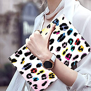 iPad Mini 6 Case, iPad Mini 2021 6th Generation Case Auto Sleep/Wake Multi-Angle Stand for iPad Mini 6th Gen 8.3 Inch , Colorful Leopard Print