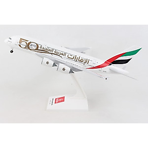 Daron SkyMarks Emirates A380 1/200 w/Gear 50th Anniversary SKR1034