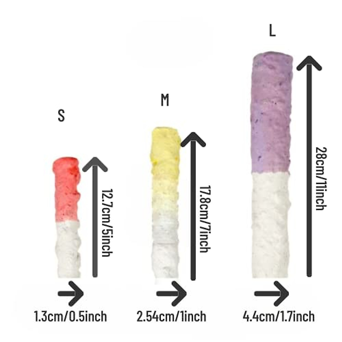 Bird Perches for Parrots-Cuttlebone Calcium Perch Standing Cuttlebone Holder for Birds Cage Accessories Color Randomly (Medium)