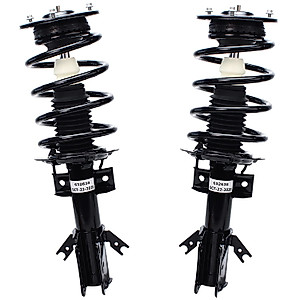 Detroit Axle - FWD Front Struts Sway Bars for 2013-2018 Ford Fusion Complete 2 Struts with Coil Spring 2 Sway Bar Links 2014 2015 2016 2017 Replacement Quick Install Ready Struts Shocks Assembly