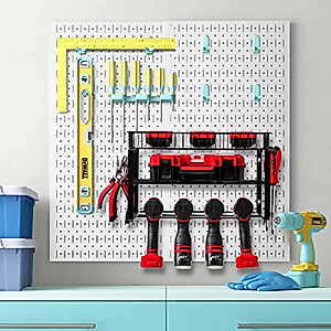MONOWI Power Tool Organizer Wall Mount - Cordless Drill Holder Wall Mount, Power Tool Storage Rack for Garage Walls, Power Tool Rack Drill Organizer Charging Station