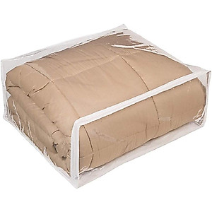 Fba Clear Vinyl Zippered Storage Bags 24x20x11 Inch Set of 5