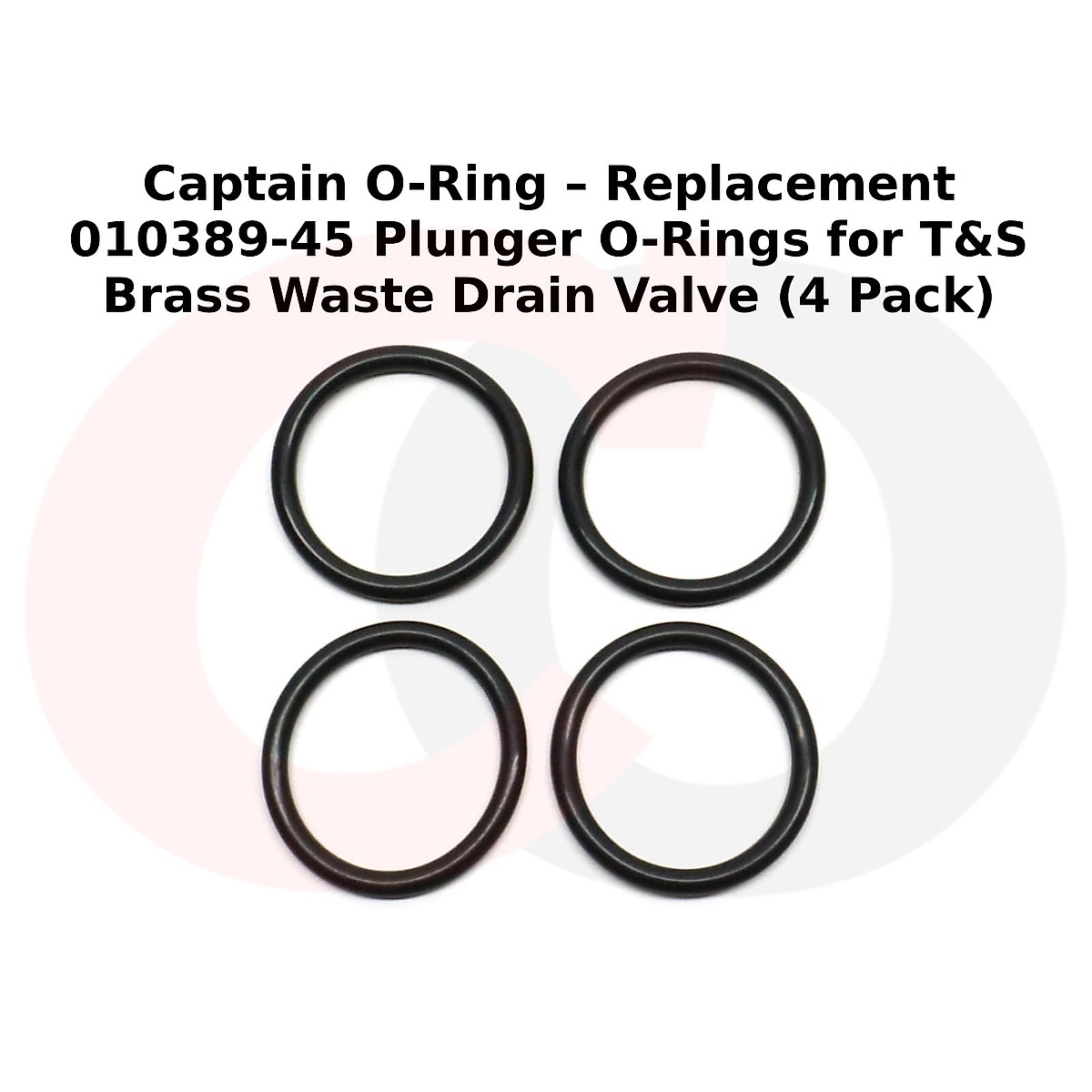 Captain O-Ring – Replacement Plunger O-Rings for 3-Tier Sink Drain, T&S Brass 010389-45 Twist Waste Drain Valve Rubber Stopper Oring (4 Pack)