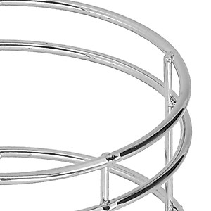 BORDSTRACT Small Wire Utensil Holder, 11x9x9cm Metal Round Pen Holder, Make Up Brush Holder Desk Cutlery Chopsticks Organizer for Kitchen Counter Home Office(Silver)