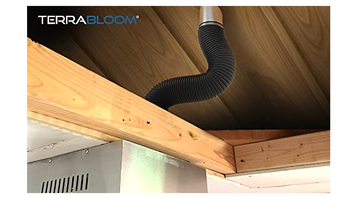 TerraBloom 6 Inch Flexible Ducting - 25 Feet for Grow Tents & HVAC