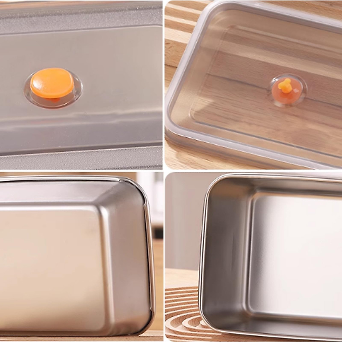 SCWBOEII 6 Pcs Stainless Steel Containers With Lids 16.9oz Snack Containers Metal Meal Prep Food Containers Reusable, Stackable, Nestable Dishwasher Freezer Safe (6)