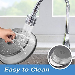 2 Pack Collapsible Microwave Cover Splatter Proof Food Plate, 10.5 inch Round With Grip Handle, Kitchen Gadgets Dishwasher Safe and BPA Free