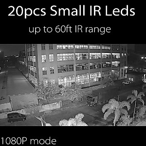 honic Clear Night Vision 2MP Wide Angle (AHD TVI CVI 960H) Indoor Outdoor Bullet CCTV Camera, 1080P Security IR Analog Camera, Waterproof Full HD Cam for Home Video Surveillance (Metal, White)