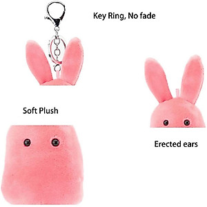 Toilet-Bound Hanako-Kun Plush Mokke Keychain Pink Mokke Plush Toy- 4.8"