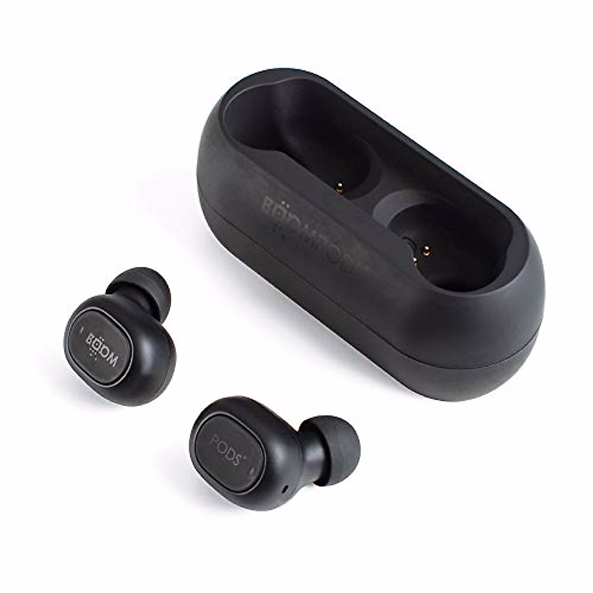 BoomPods Boombuds Go True Wireless - Best Sports Earbuds, Bluetooth, Portable Magnetic Charging Case, Water/Sweat Resistant IPX4, Instant Connect TWS