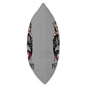 Phlebotomy Assistant Oct Phlebotomy Assistant Messy Bun Hair Funny Phlebotomist Throw Pillow, 18x18, Multicolor