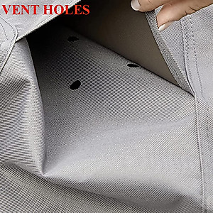 Patio Chaise Lounge Cover Grey Skyour Waterproof Heavy Duty Outdoor Recliner Cover SUN Pool Bench Chaise Longue Chair Furniture Covers for Garden Yard (2)