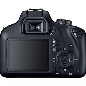 Canon EOS 4000D (Rebel T100) DSLR Camera w/EF-S 18-55mm F/3.5-5.6 Zoom Lens + 100S Sling Backpack + 64GB Memory Cards, Professional Photo Bundle (40pc Bundle) (Renewed)