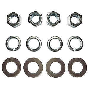 AAGUT 4 Inch Brake Stem Casters 1/2"-13x1-1/2", Swivel Stem Caster, Grey Wheel Industrial Castors Heavy Duty Replacement for Carts Set of 4