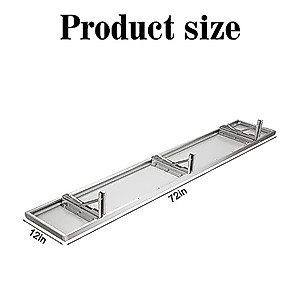 GUDESEN Concession Shelf 72" Stainless Steel Drop Down Folding Serving Food Shelf Concession Stand Serving Shelf for Concession Windows