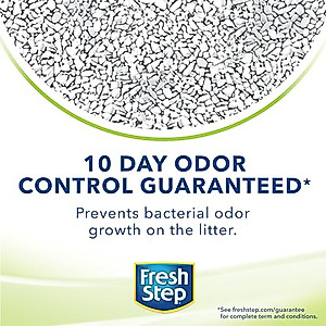 Fresh Step Simply Unscented Light Weight Clumping Litter, Fresh Step Unscented Cat Litter With Activated Charcoal Technology, 15.4 lb. Box
