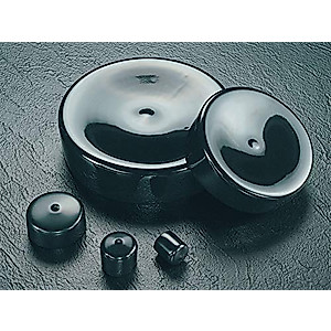 (Pack of 10) CAPLUGS (VC-1250-16) 1 1/4"-1 5/16" - Round Black Vinyl Flexible End Cap | for 1.125 Inch OD Pipe Post Tubing Rod Cover -1" Inside Height | by SBD