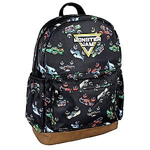 Monster Jam Trucks Dragon Zombie Grave Digger Megalodon All Over Print Backpack