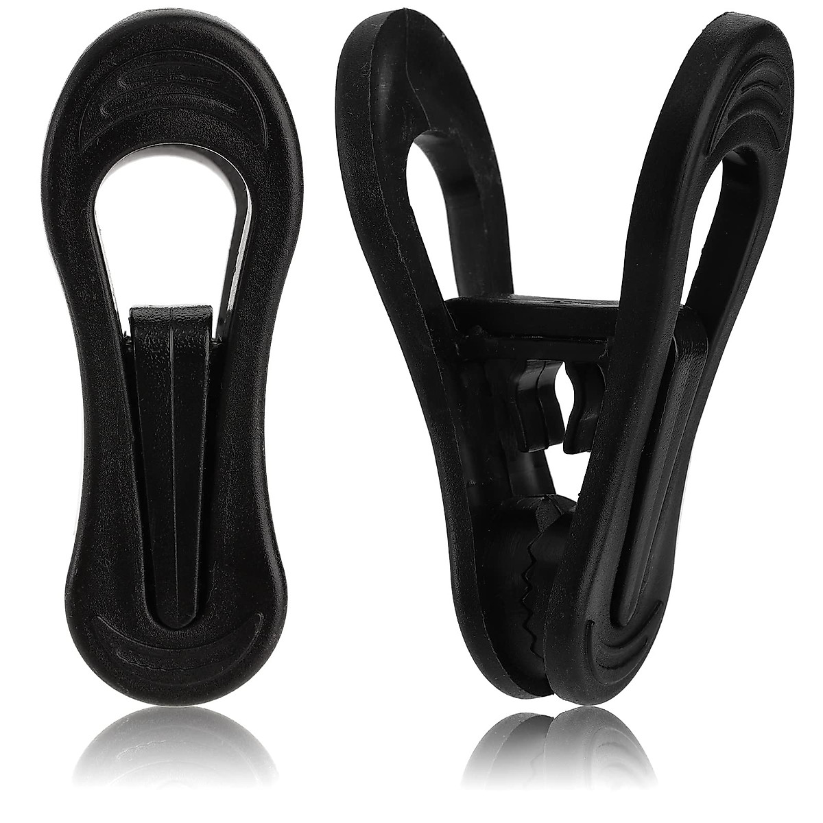 Yopay 50 Pieces Hanger Clips for Hangers, Strong Pinch Easily Clip on Clothing Pants, Multi-Purpose Kids Plastic Finger Clips for Home, Office, Travel, Crafts