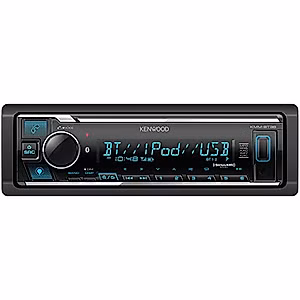 KENWOOD KMM-BT38 Bluetooth Car Stereo with USB Port, AM/FM Radio, MP3 Player, Multi Color LCD, Detachable Face, Built in Amazon Alexa, Compatible with SiriusXM Tuner