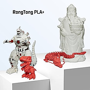 RongTong 3D Printer Filament PLA Plus (PLA+) 1.75mm Grey, PLA + Filament 1kg Spool (2.2lbs) Toughness, 3D Printing Filament PLA Pro, Fit Most FDM Printers, Dimensional Accuracy +/- 0.03mm