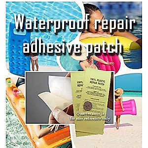 Vinyl Pool Patch Kit Adhesive Repair Slits and Leaks on Inflatable Above Ground Swimming Pool Pack of 2