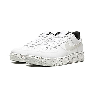 Nike Men's Air Force 1 Crater Flyknit Basketball Shoes, White/Light Bone Volt-black, 9.5