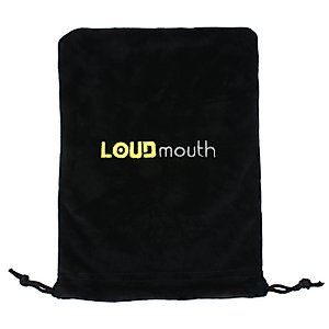 LOUDmouth Soft Velvet Studio Microphone Carry Bag | Podcast Mic Pouch Dust Cover with Drawstring | Protect from Dust, Dirt, Scratches | 12" x 8.5"