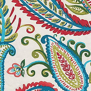 HomePop Parsons Classic Upholstered Accent Dining Chair, Set of 2, Colorful Paisley