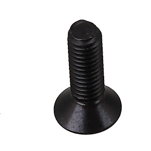 Mxfans 100pcs Black 10.9 Alloy Steel Flat Head Hex Screws M3 x 10mm