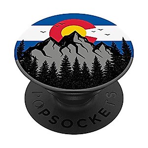 Colorado Rocky Mountains Coloradan State Flag PopSockets Swappable PopGrip