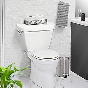 Home Zone Living Bathroom Tray | Store Hand Towels, Towelettes, and Toilet Paper | Simple Design Collection