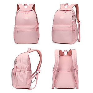 Caran·Y Kids Backpack Girls and Boys Classic School Backpack Light Weight Two Size Multi-pocket Pink